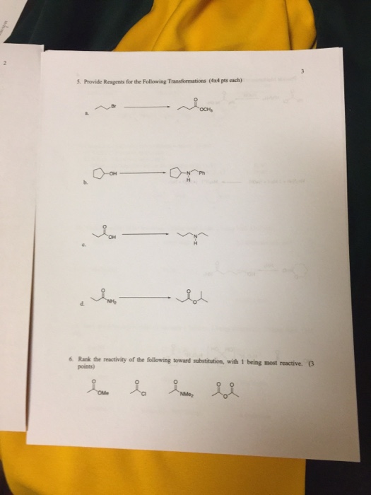 Solved Provide Reagents for the Following Transformations | Chegg.com