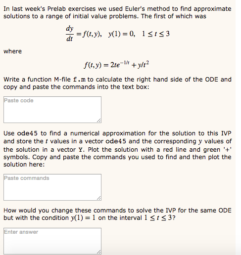 Solved Adapt answer to plot a numerically approximated | Chegg.com