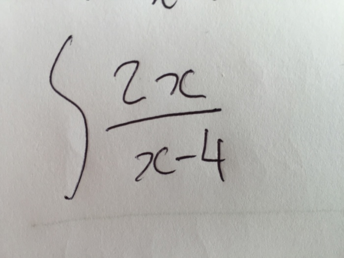 Solved Integral 2x/x-4 | Chegg.com