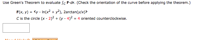 Solved Use Green's Theorem to evaluate Jc F.dr. (Check the | Chegg.com