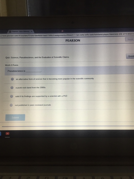 Solved Pseudoscience is an alternative form of science that | Chegg.com
