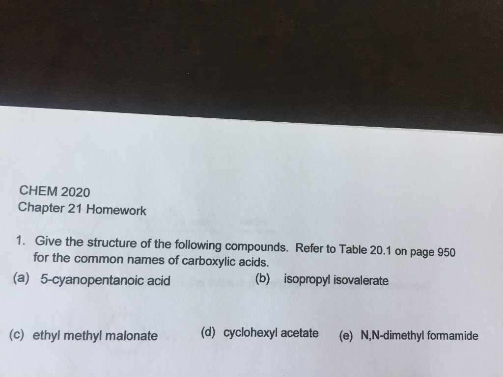Solved Give the structure of the following compounds. Refer | Chegg.com