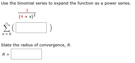 Solved Use the binomial series to expand the function as a | Chegg.com