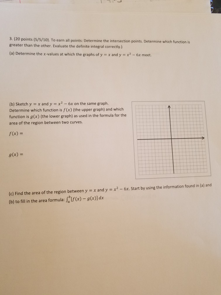 Solved 3. (20 points (5/5 greater than the other. Evaluate | Chegg.com