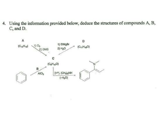 Solved Using the information provided below, deduce the | Chegg.com