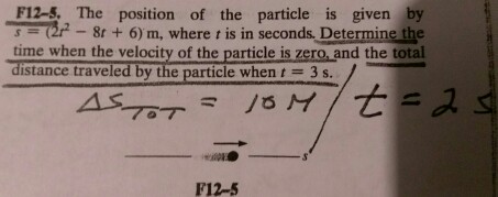 Solved The position of the particle is given by s = (2t^2 - | Chegg.com