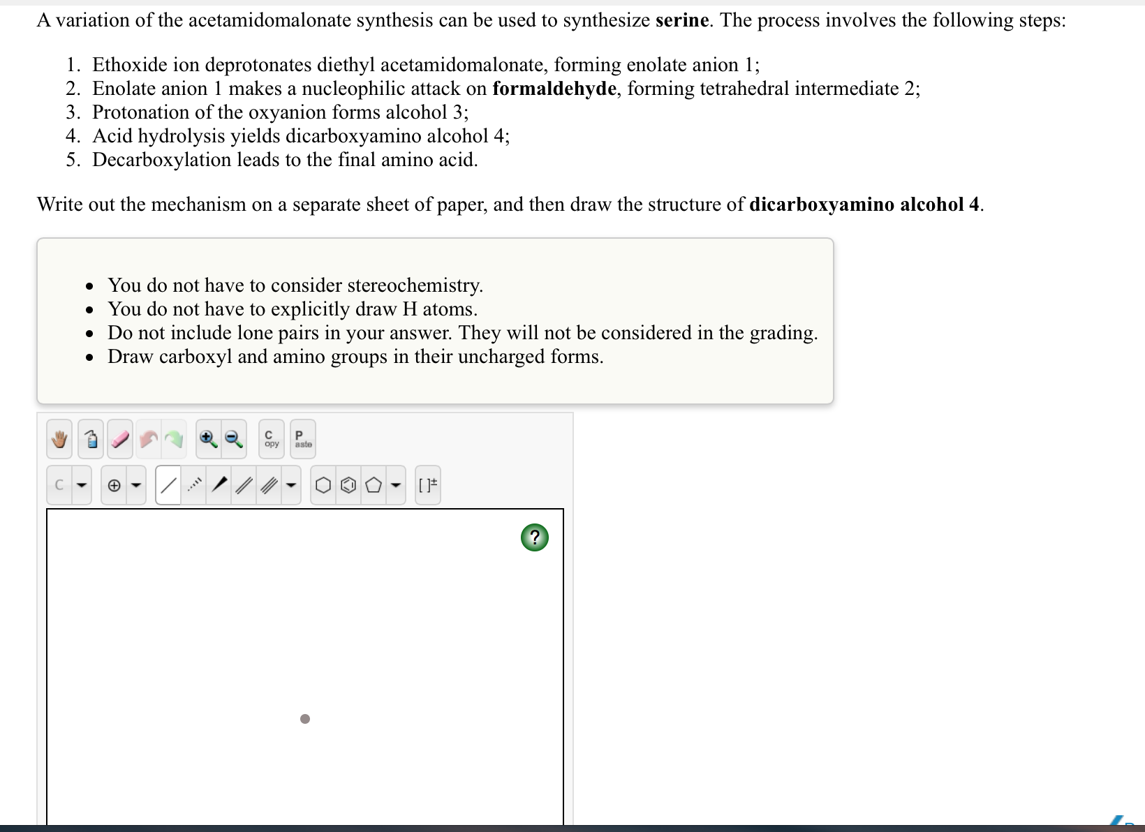 Solved A variation of acetamidomalonate synthesis can be | Chegg.com