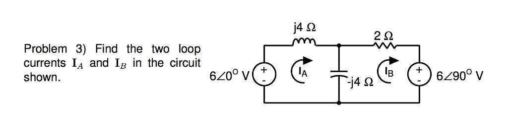 Solved Find the two loop currents I_A and I_B in the circuit | Chegg.com