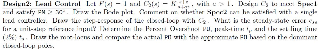Solved Consider the standard unity-feedback system shown | Chegg.com