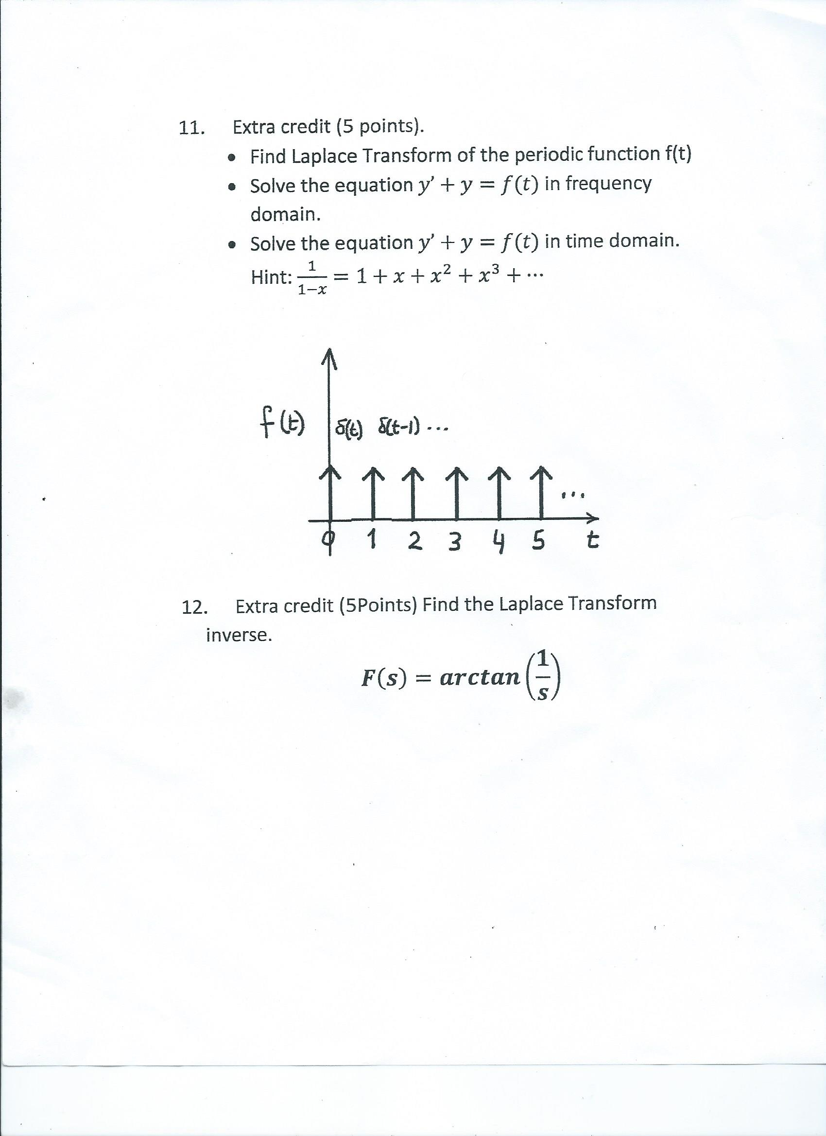 Solved Find Laplace Transform of the periodic function f(t) | Chegg.com