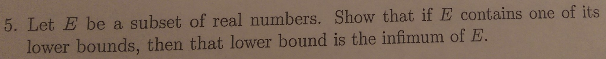 Solved Let E be a subset of real numbers. Show that if E | Chegg.com