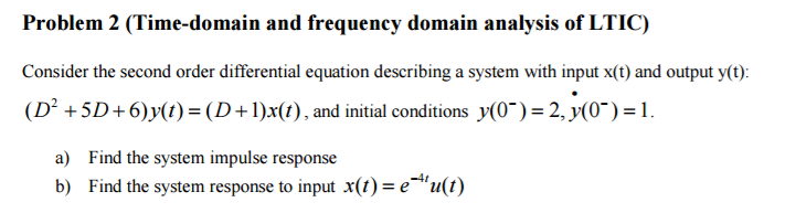 Solved Consider the second order differential equation | Chegg.com