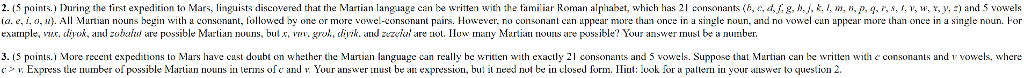 During the first expedition to Mars, linguists | Chegg.com