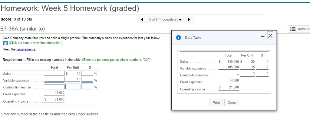 Solved Homework: Week 5 Homework (graded) Score: 0 of 10 pts | Chegg.com