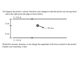 Solved Suppose the proton's velocity direction were changed | Chegg.com