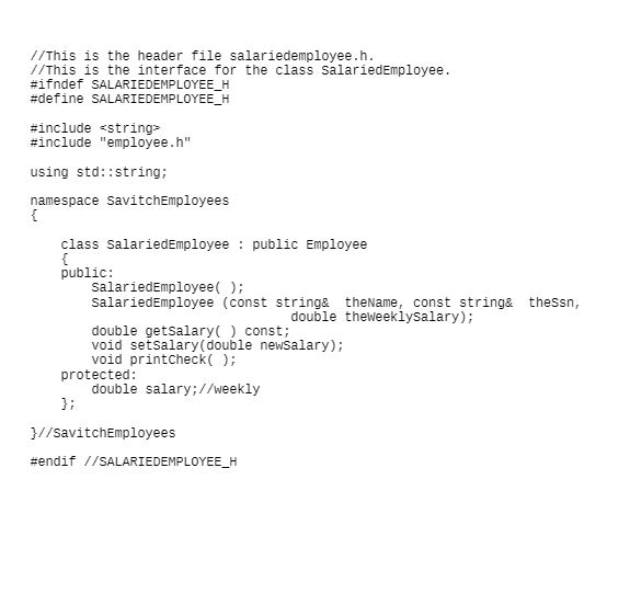 Solved Admin Main cpp test program to test out inherited | Chegg.com
