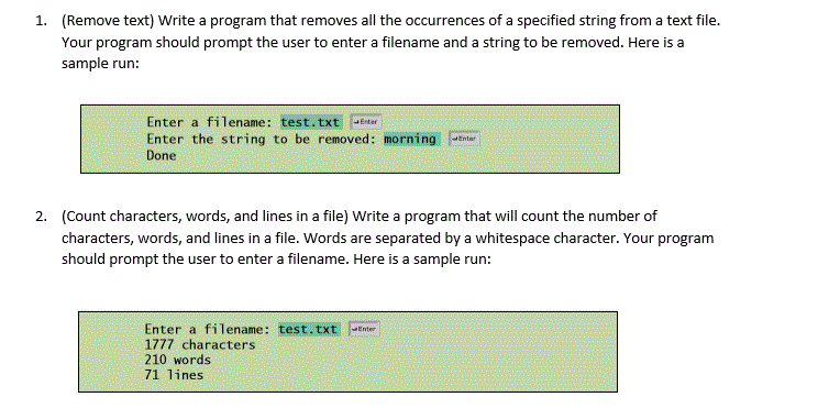 Solved Can you please write all of the following programs in | Chegg.com