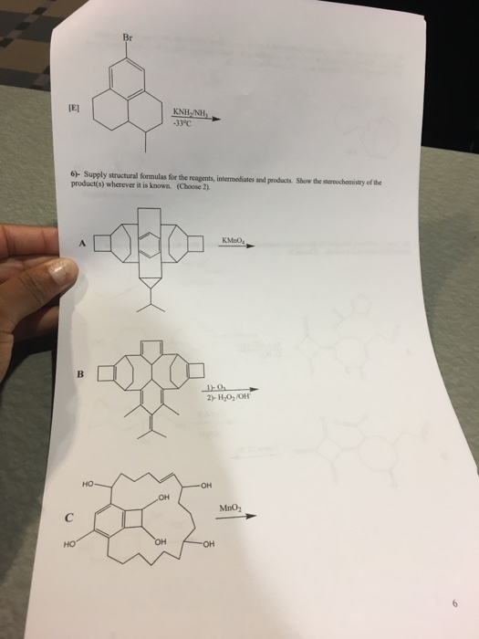 Solved KNH, NH 6) Supply structural formulas for the | Chegg.com