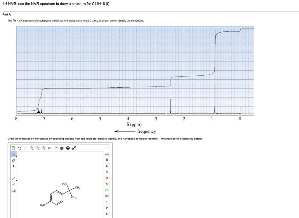 Solved 1H NMR: use the NMR spectrum to draw a structure for | Chegg.com