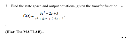 Solved Find the state space and output equations, given the | Chegg.com