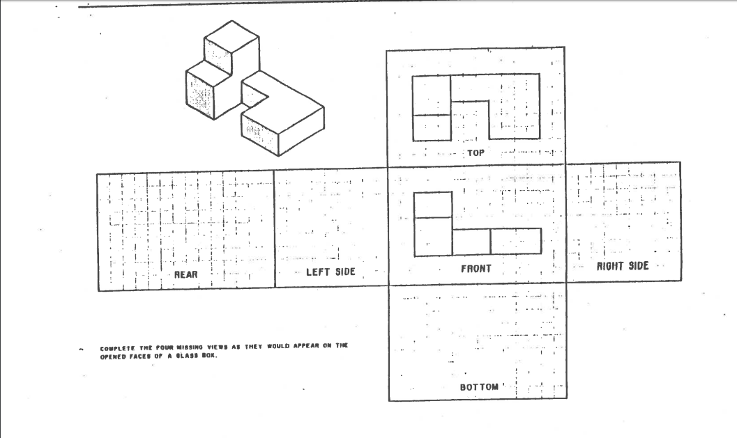 Solved Complete the four missing views as they would appear | Chegg.com