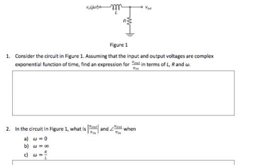 Solved Figure 1 Consider the circuit in Figure 1. Assuming | Chegg.com