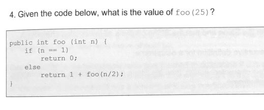 Solved 4. Given the code below, what is the value of foo | Chegg.com