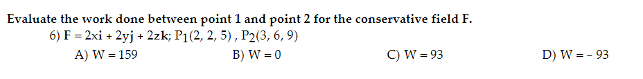 Solved Evaluate the work done between point 1 and point 2 | Chegg.com