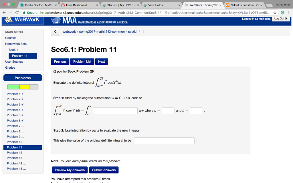 Solved Evaluate the definite integral integral_4 Squareroot | Chegg.com