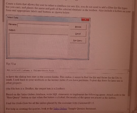 Solved Create a form that allows the user to select a | Chegg.com
