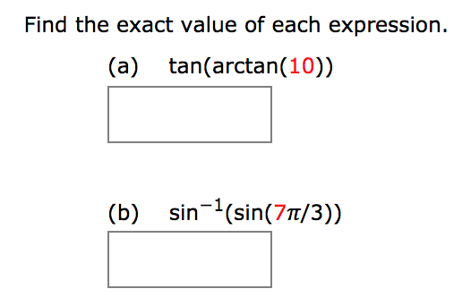 Solved Find the exact value of each expression. (a) tan | Chegg.com