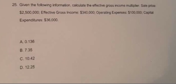 Solved Given the following information, calculate the | Chegg.com
