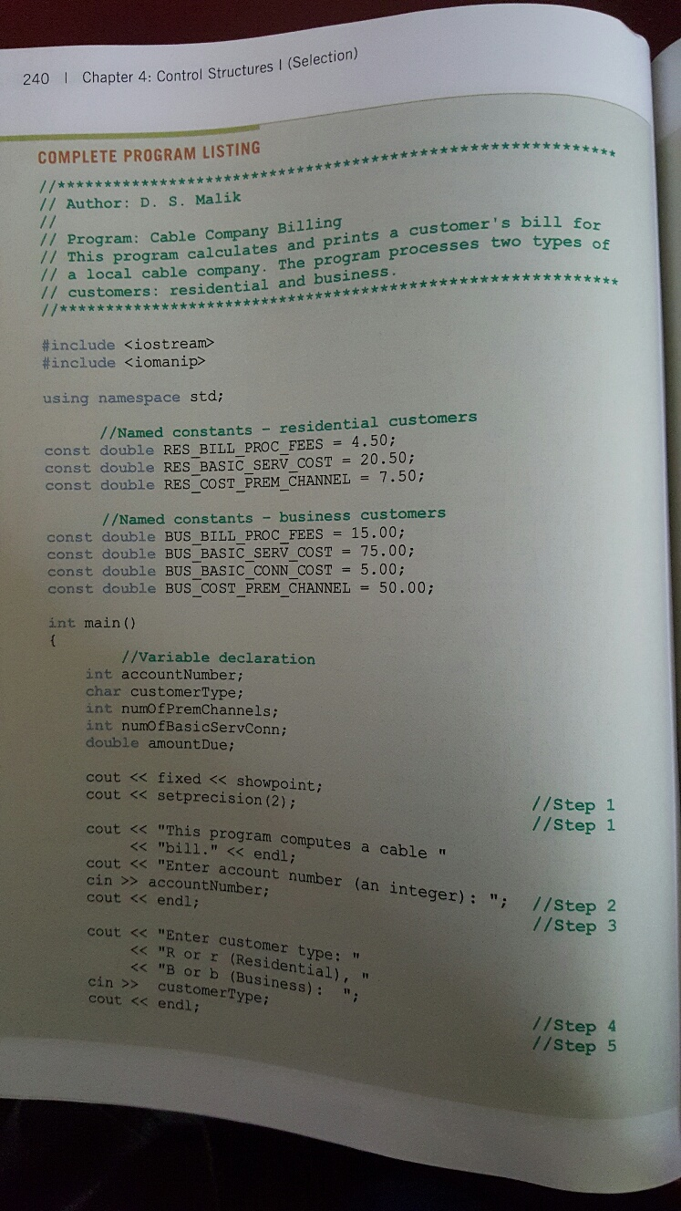 Solved Rewrite the Program ( Cable Company Billing | Chegg.com