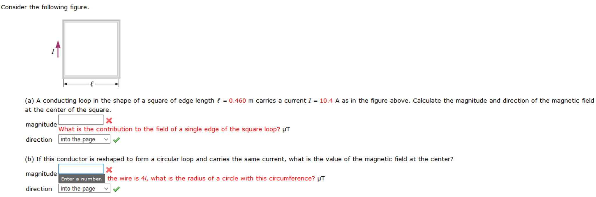Solved Consider the following figure. A conducting loop in | Chegg.com