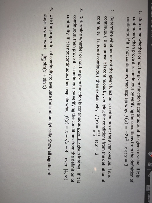 Solved J TU llllld the limit analytically. Show all | Chegg.com