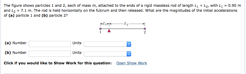 Solved The figure shows particles 1 and 2, each of mass m, | Chegg.com