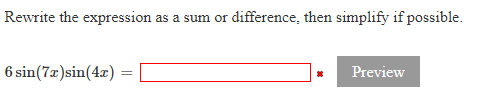 Solved Rewrite the expression as a sum or difference, then | Chegg.com