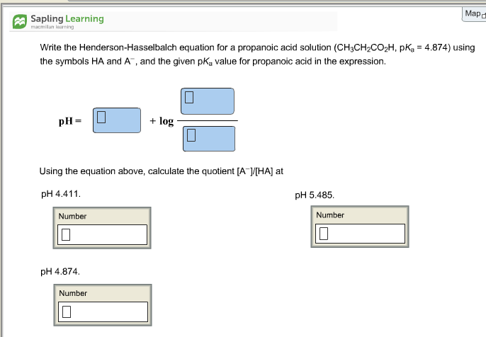 Solved Write the Henderson-Hasselbalch equation for a | Chegg.com