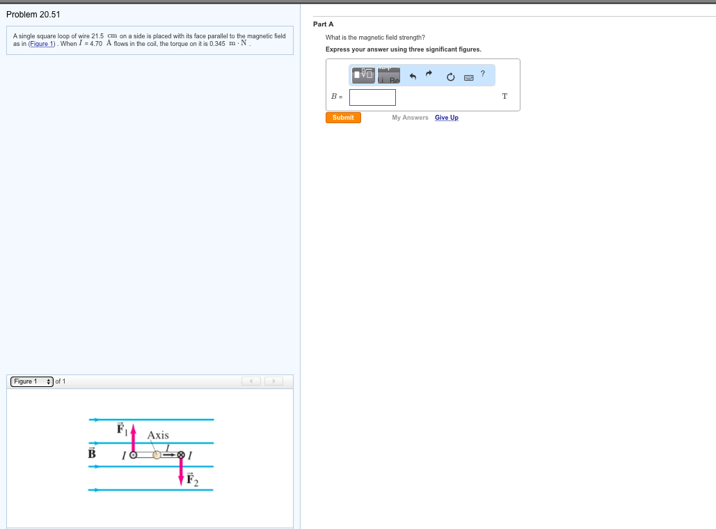Solved A single square loop of wire 21.5 cm on a side is | Chegg.com