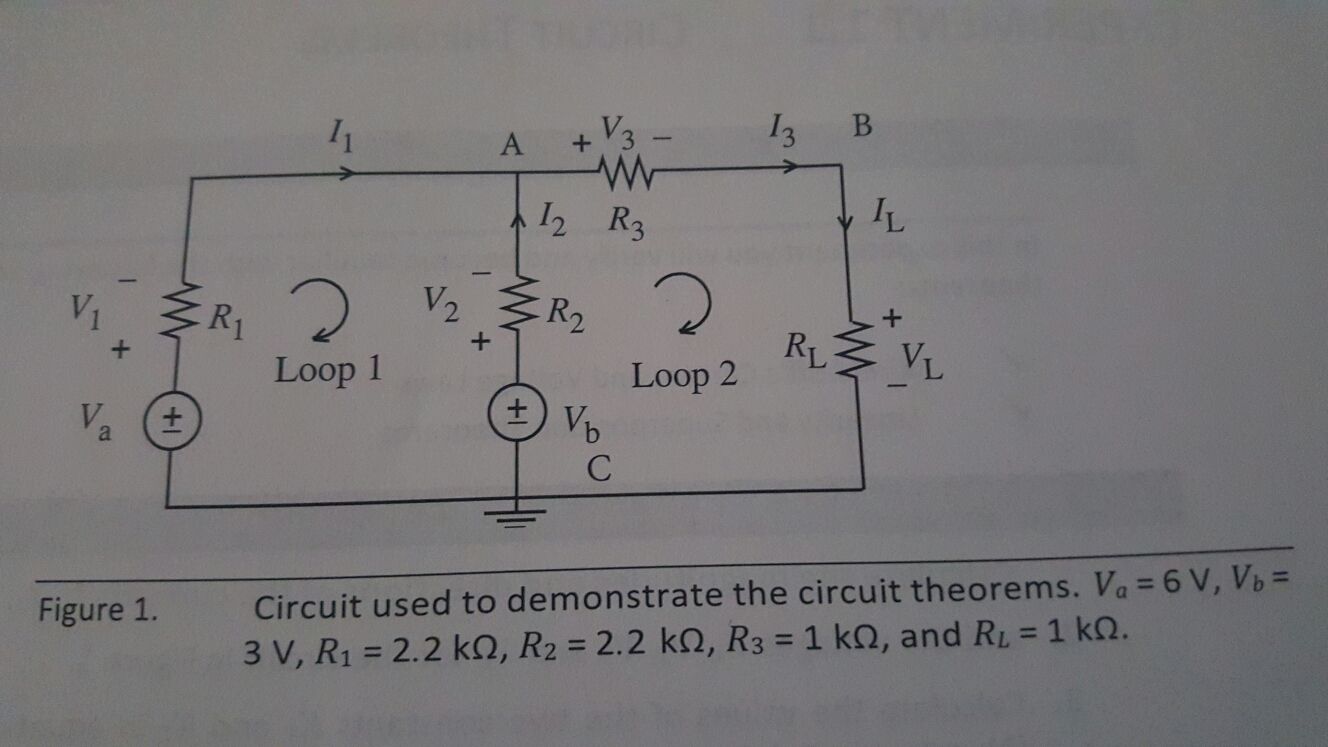 Solved Circuit used to demonstrate the circuit theorems. | Chegg.com