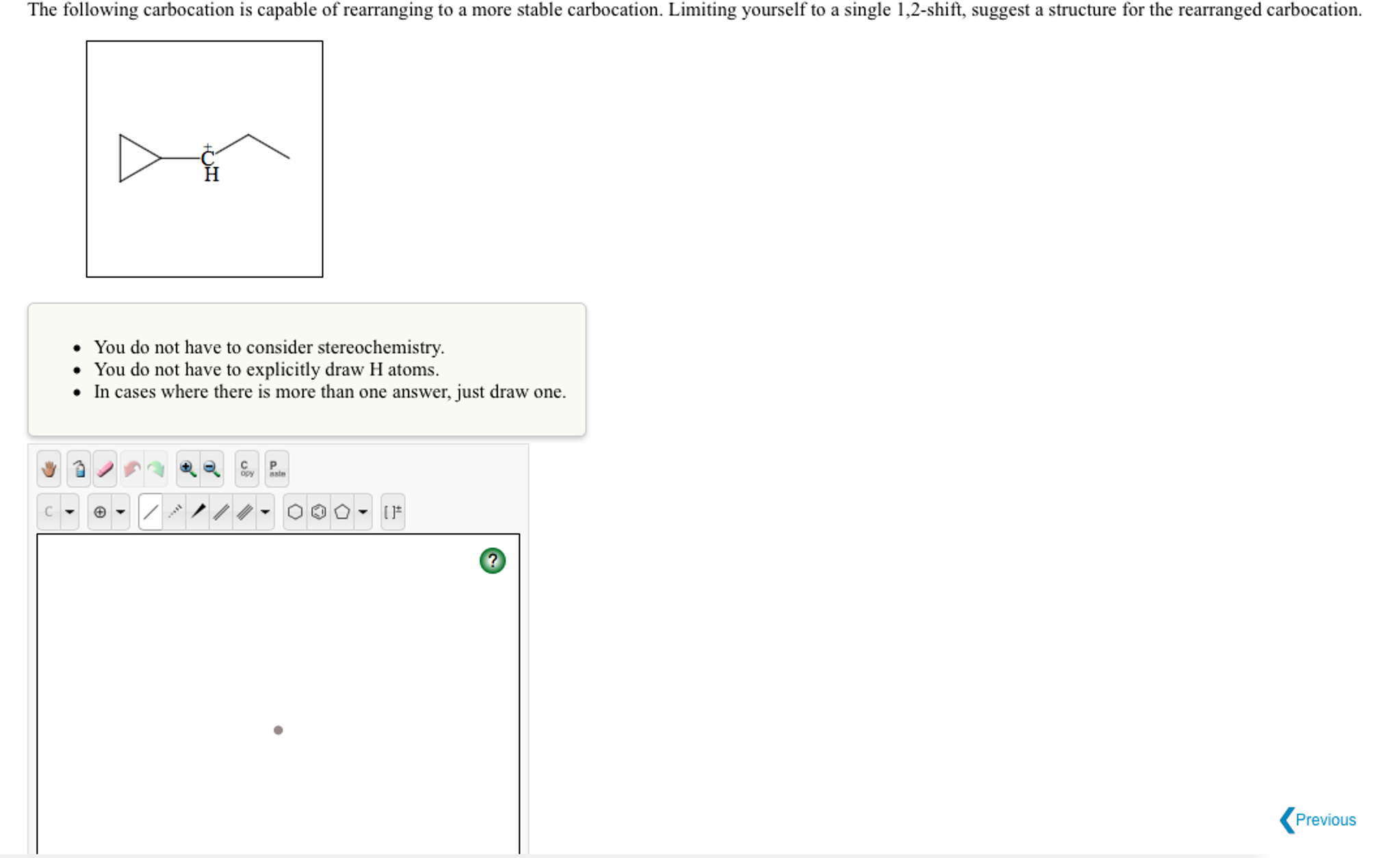 Solved Draw the structural formula for the most stable | Chegg.com