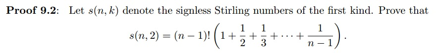 Solved Let s(n, k) denote the signless Stirling numbers of | Chegg.com