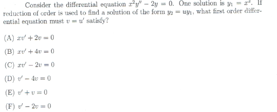 Solved Consider the differential equation x^2y" - 2y = 0. | Chegg.com