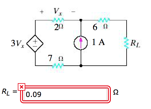 Solved Find the value of RL in the network in the figure | Chegg.com