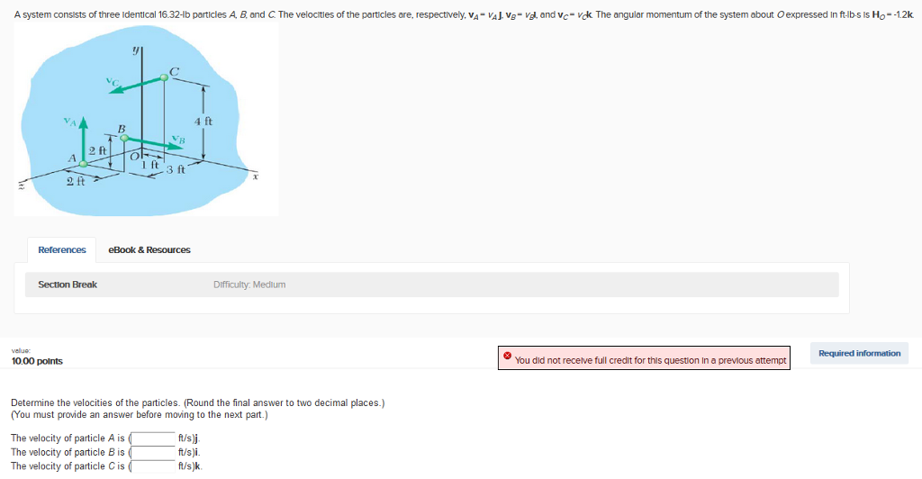 Solved A system consists of three identical 16.32-lb | Chegg.com