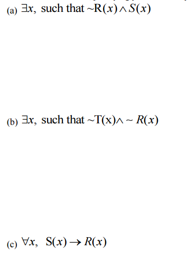Solved Let the domain of x be the set D all geometric | Chegg.com