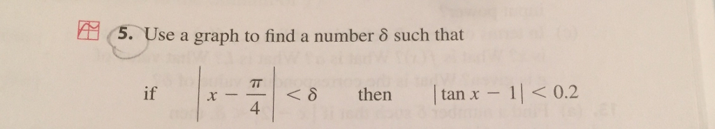 Solved Use a graph to find a number delta such that if |x - | Chegg.com