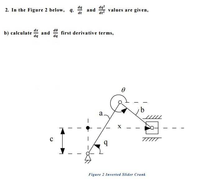 Solved In the Figure 2 below, q, dq/dt and dq^2/dt^2 values | Chegg.com