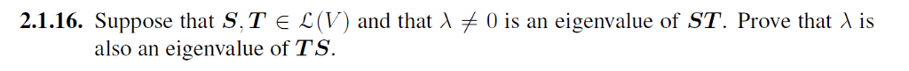 Solved Suppose that S, T elementof Laplace (V) and that | Chegg.com