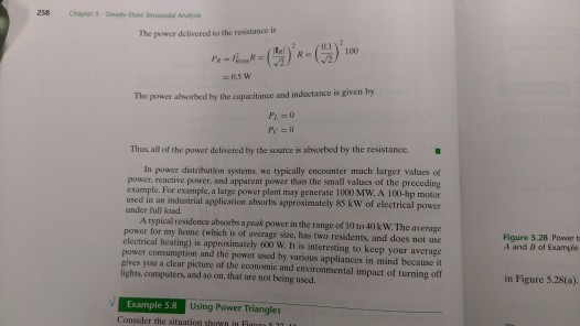 Solved why doesn't problem 4. use Vrms and Irms and example | Chegg.com
